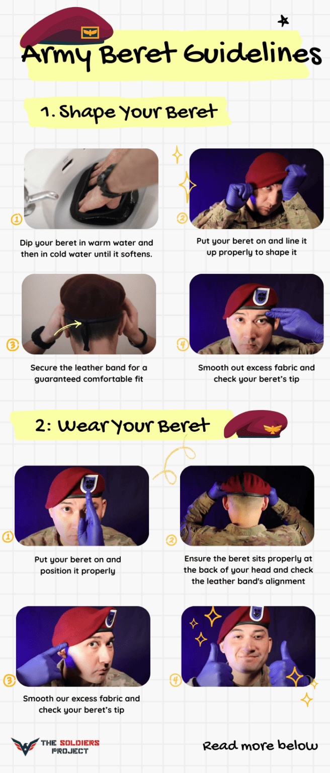 How to Wear a Military Beret Properly? - Shape & Wear Tips